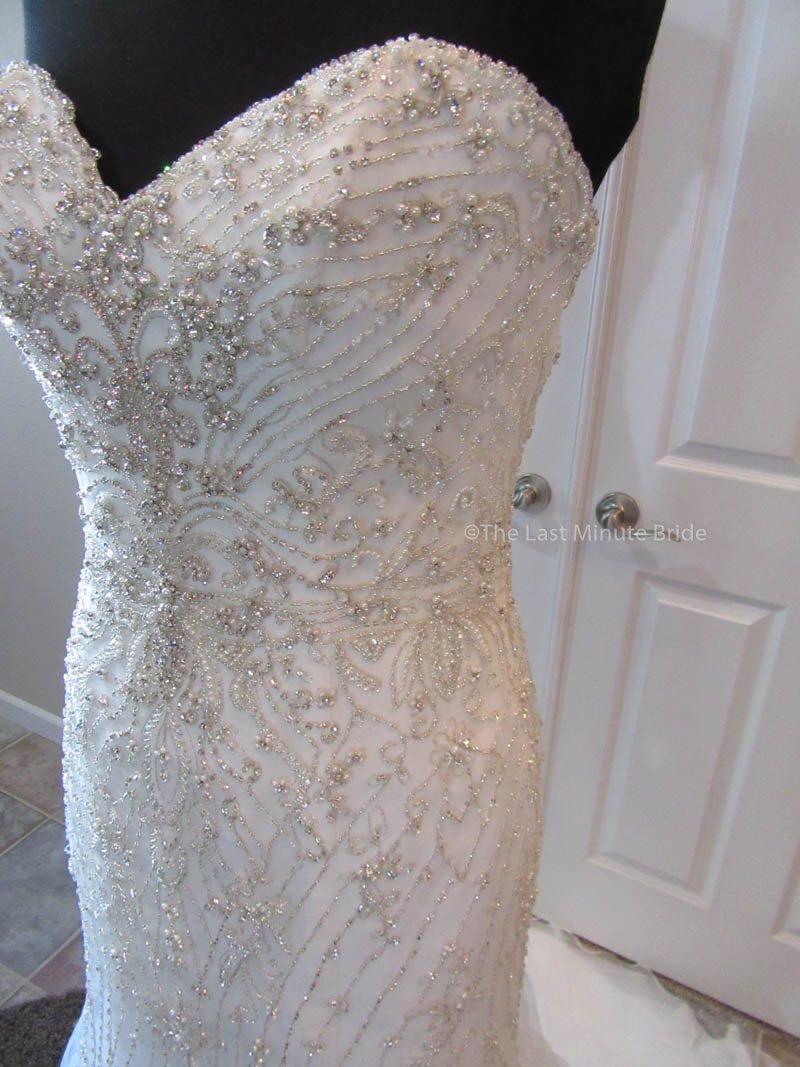 pixie style wedding dress